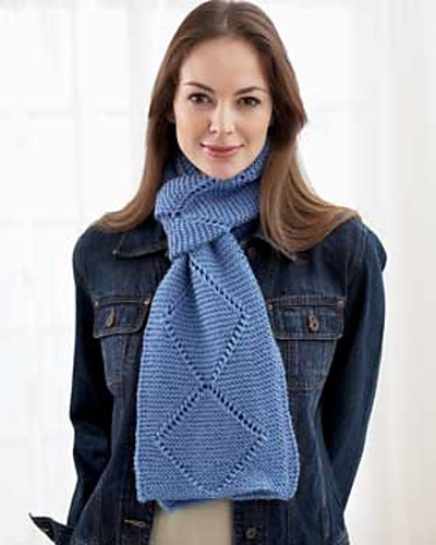 Ravelry: Knit Diamond Scarf pattern by Bernat Design Studio