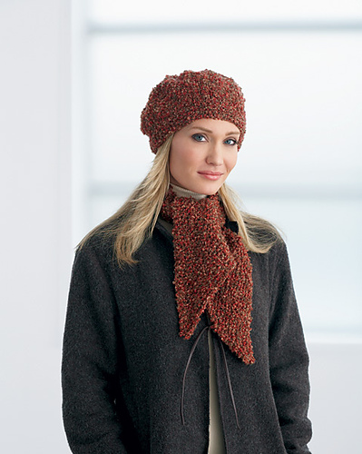 Ravelry: Beret and Scarf #4583 pattern by Bernat Design Studio
