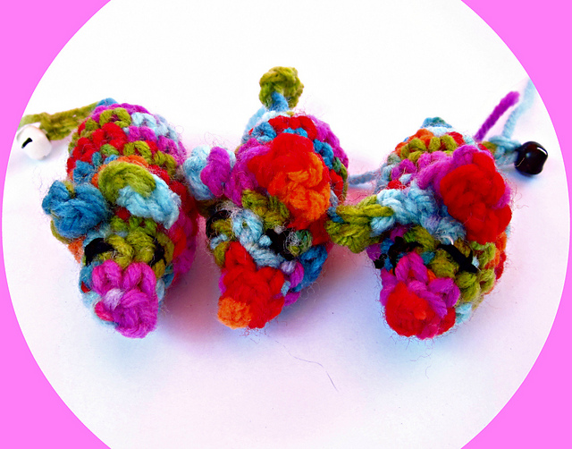 Ravelry: Quick and Easy Rainbow Mice pattern by Jeraluna Designs