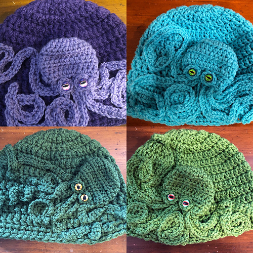 Ravelry: Octopus beanie pattern by Jecca Rose