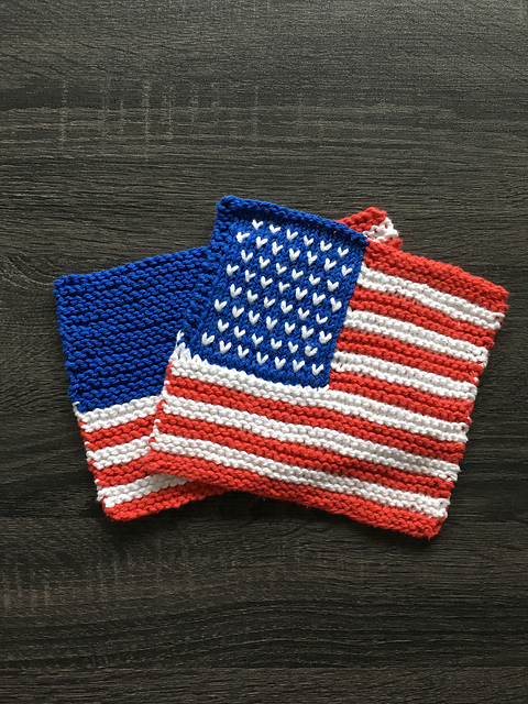 Ravelry: United States Flag Dishcloth pattern by Snickerdoodle Knits