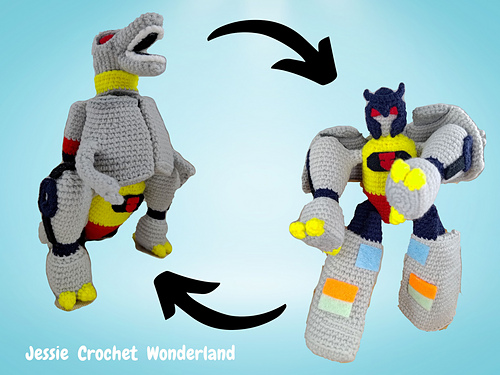Ravelry: Transformers Dinobot Grimlock pattern by Jessie Lin