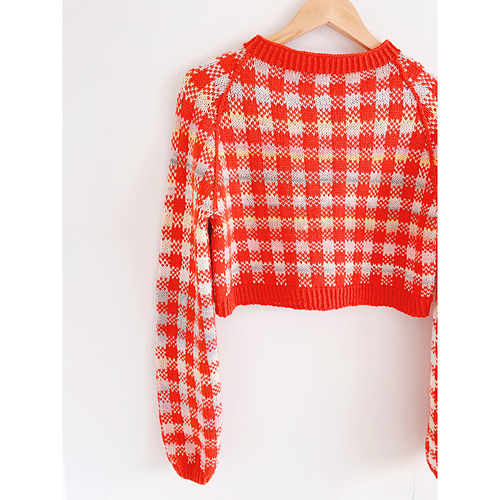Ravelry: Gr8 Gingham Raglan pattern by Jessie Maed Designs
