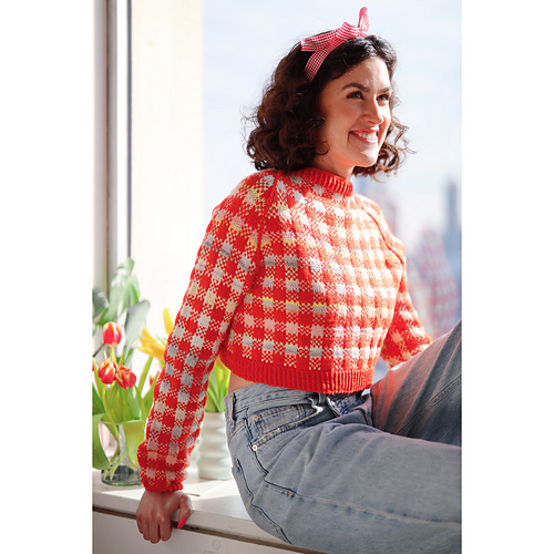 Ravelry: Gr8 Gingham Raglan pattern by Jessie Maed Designs