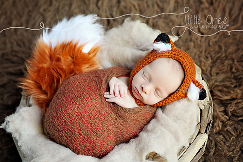 Ravelry: Fox Bonnet and Tail pattern by Jessica Doucette