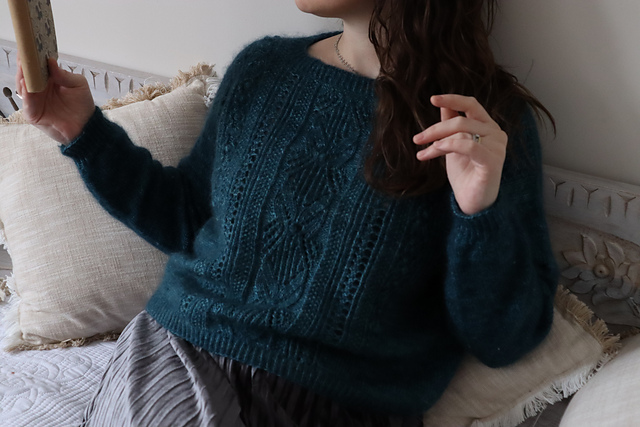 Ravelry: Deep Ocean sweater pattern by María Jesús Camus