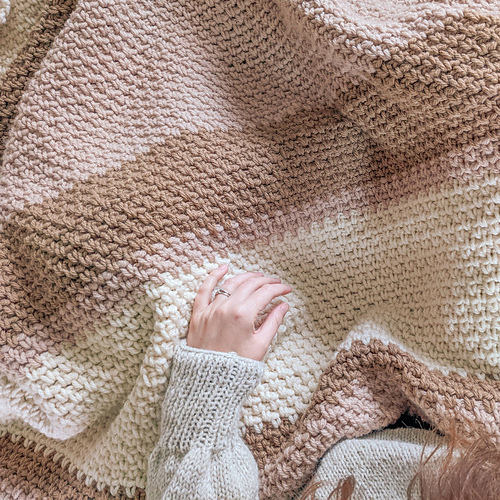 Ravelry: Striped Moss Blanket pattern by Nicky Jones