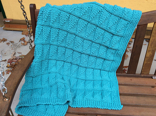 Ravelry: Diagonal Texture Baby Blanket pattern by JoAnne Turcotte