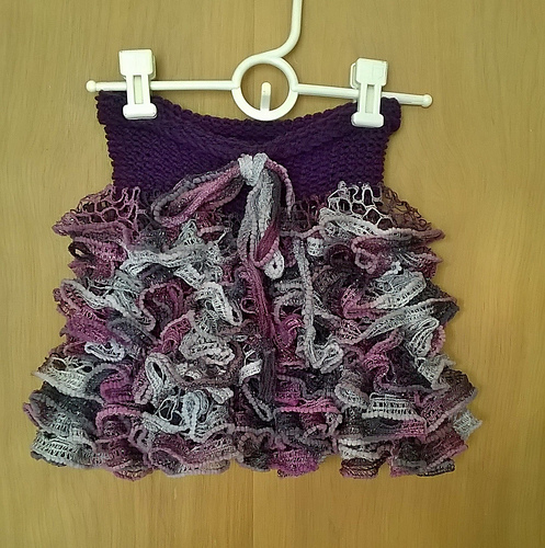 Ravelry: Toddler Loom Knit Ruffle Skirt pattern by Joanna Brandt