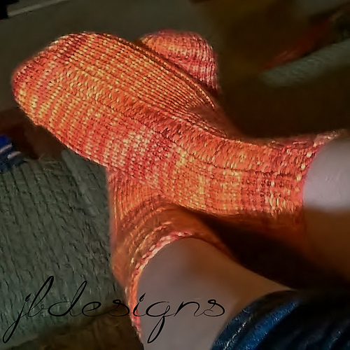 Ravelry: Toasty Toes Loom Knit Socks pattern by Joanna Brandt