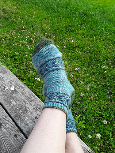 Ravelry: Meander My Way Socks pattern by Jennifer Knight