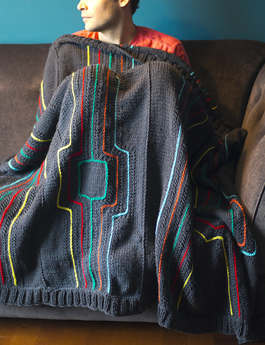 Ravelry: Modern Lines Throw pattern by kraftling