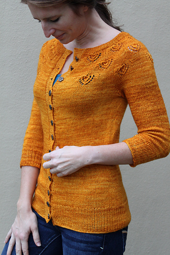 Ravelry: Peacock Eyes Cardigan pattern by Justyna Lorkowska
