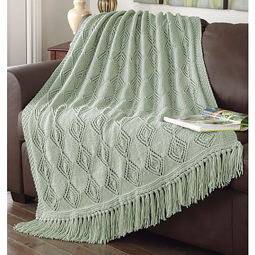 Ravelry: Diamond medallion throw pattern by Emily Armstrong