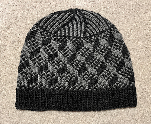Ravelry: Scandinavian Cubes Knit Hat pattern by Silvermoon Knits