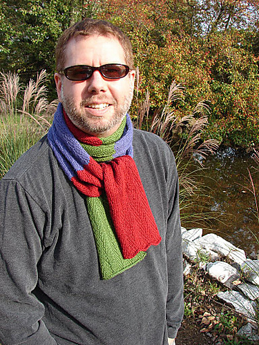 Ravelry: Manly Scarf #3: Night on the Town pattern by Luise O'Neill
