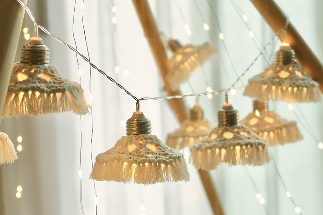 Ravelry: Crochet String lights lamp shade pattern by Jngjck Goyoday