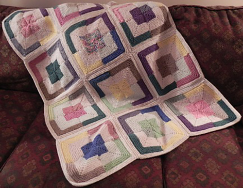 Ravelry: Simple Corner-Out Mitered Square pattern by Joan Marie