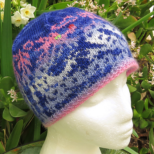 Ravelry: Stranded Chinese Dragons Beanie pattern by Joan Rowe