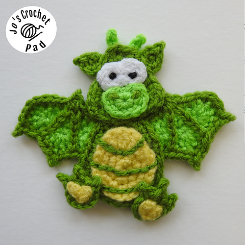 Ravelry: Dragon Applique Embellishment pattern by Jo Jones
