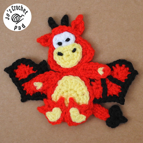 Ravelry: Dragon Applique Embellishment pattern by Jo Jones