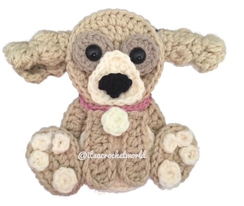 Ravelry: Cockapoo Dog Applique pattern by Jody van Heerden