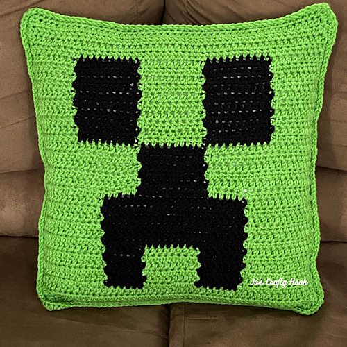 Ravelry: Minecraft Creeper Pillow pattern by Jo's Crafty Hook