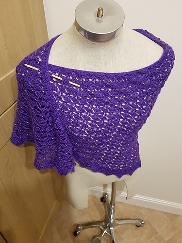 Ravelry: Thistle & Beads Shawl pattern by Charlotte Burton