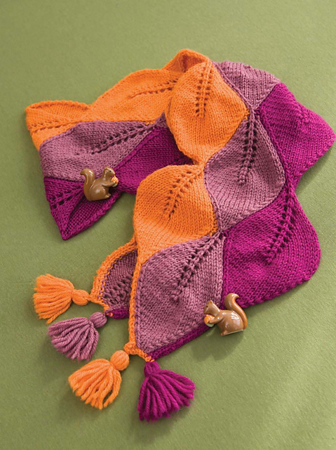 Ravelry: Autumn Leaves Scarf pattern by Nijole Hunter