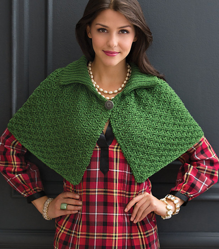 Ravelry: Collared Cape pattern by Fleurtje Eliza