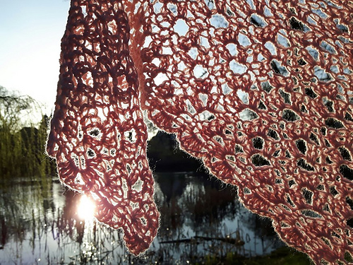 Ravelry: Ruby Red Shawl pattern by Elisabeth Davis de Herraiz