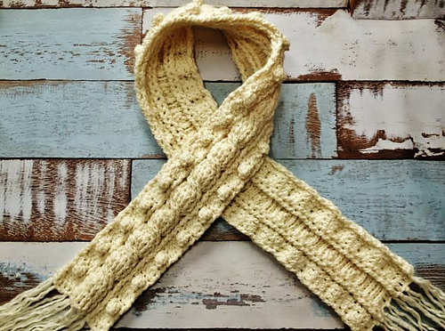 Ravelry: On the Fringe Crochet Scarf pattern by Ruby Webbs