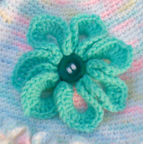 Ravelry: Crocodile Stitch Flower pattern by Bonita Patterns
