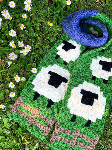 Ravelry: Sheep Scarf pattern by Joy Roca