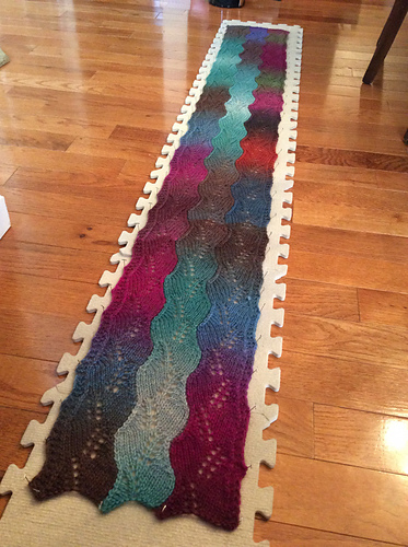 Ravelry: Intarsia Lace Scarf pattern by Patty Nance