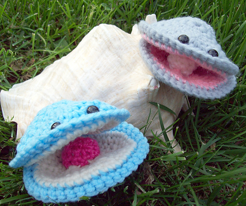 Ravelry: Crochet Clam and Pearl pattern by Janet Spirik