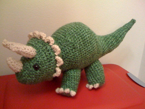 Ravelry: Triceratops Dinosaur pattern by Joanne Succari