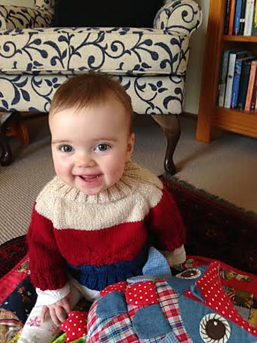 Ravelry: Baby raglan jumper pattern by J Trevena