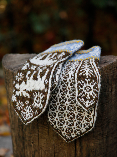 Ravelry: Magical Moose Mittens pattern by Judy Kavanagh