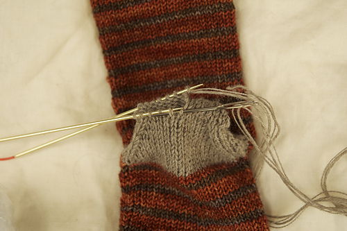 Ravelry: toe up afterthought heel socks pattern by Juju Vail