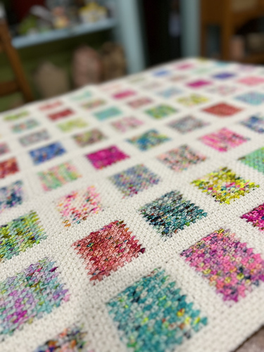 Ravelry: Little Squares Blanket pattern by Julie Harrison