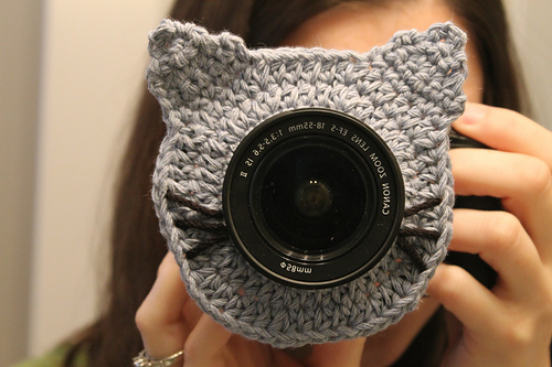 Ravelry: Kitty Camera Buddy pattern by Kristin Hankins