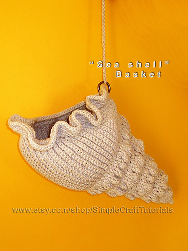 Ravelry: Sea Shell Basket pattern by Julia SimpleCraftTutorials