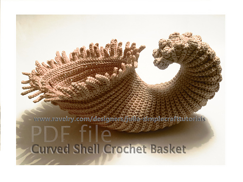 Ravelry: Curved Shell Basket pattern by Julia Verbytska ...