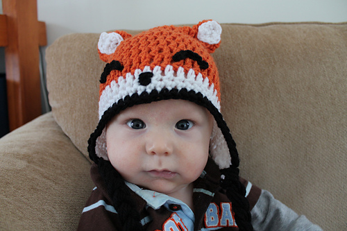 Ravelry: Fox Hat pattern by Jennifer Banyay
