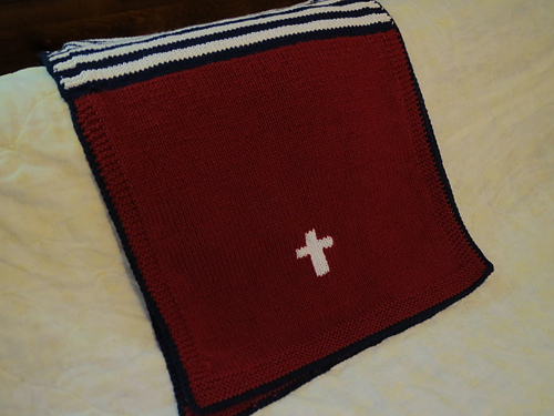 Ravelry: Prayer Shawl with Two Crosses pattern by Sandra Bellico