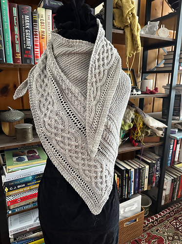 Ravelry: Saxon Braid Shawl pattern by Karen Bradley
