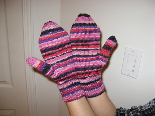 Ravelry: Basic Four Needle Mittens - Super Fine pattern by Patons