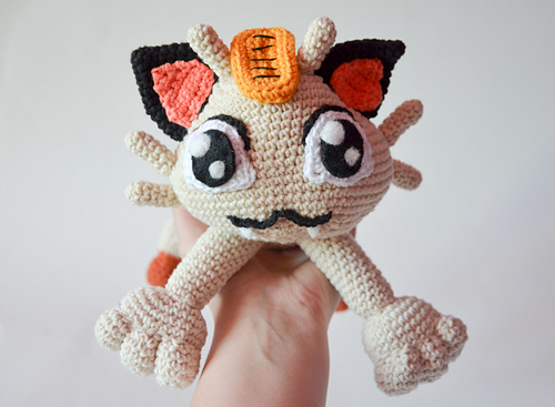 Ravelry: Meowth pokemon pattern by Kamila Krawka Krawczyk