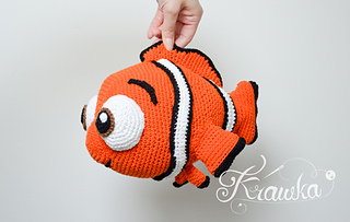 Ravelry: Orange clown fish nemo pattern by Kamila Krawka Krawczyk